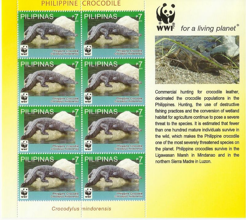 Mabuwaya - Help crocodile stamps